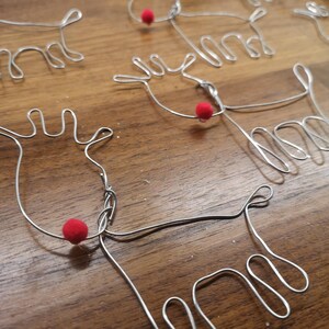 Wire Reindeer Christmas Ornament - Etsy