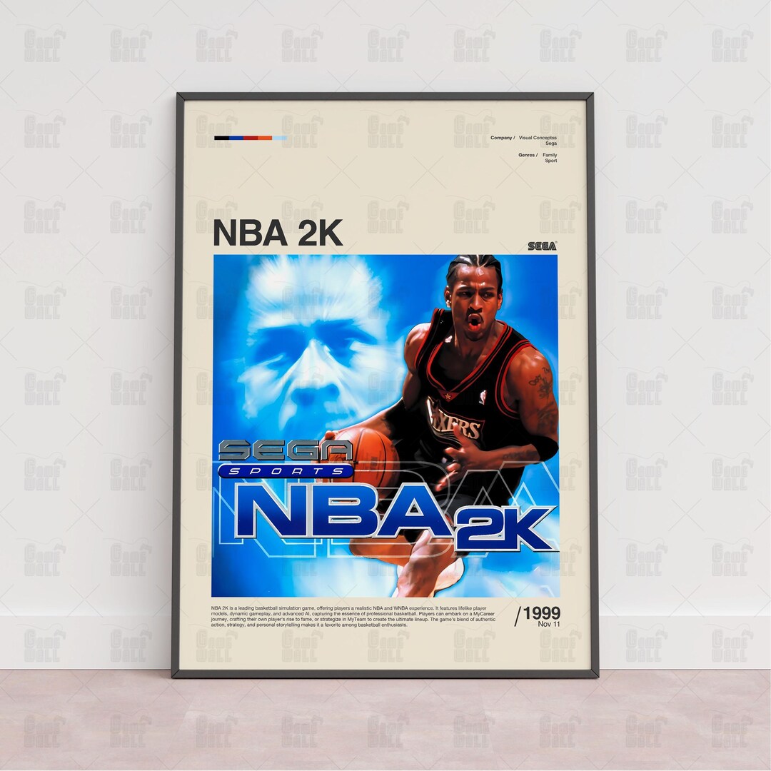 NBA 2K Poster, Gaming Room Poster, Gaming Wall Poster, Gaming Print ...