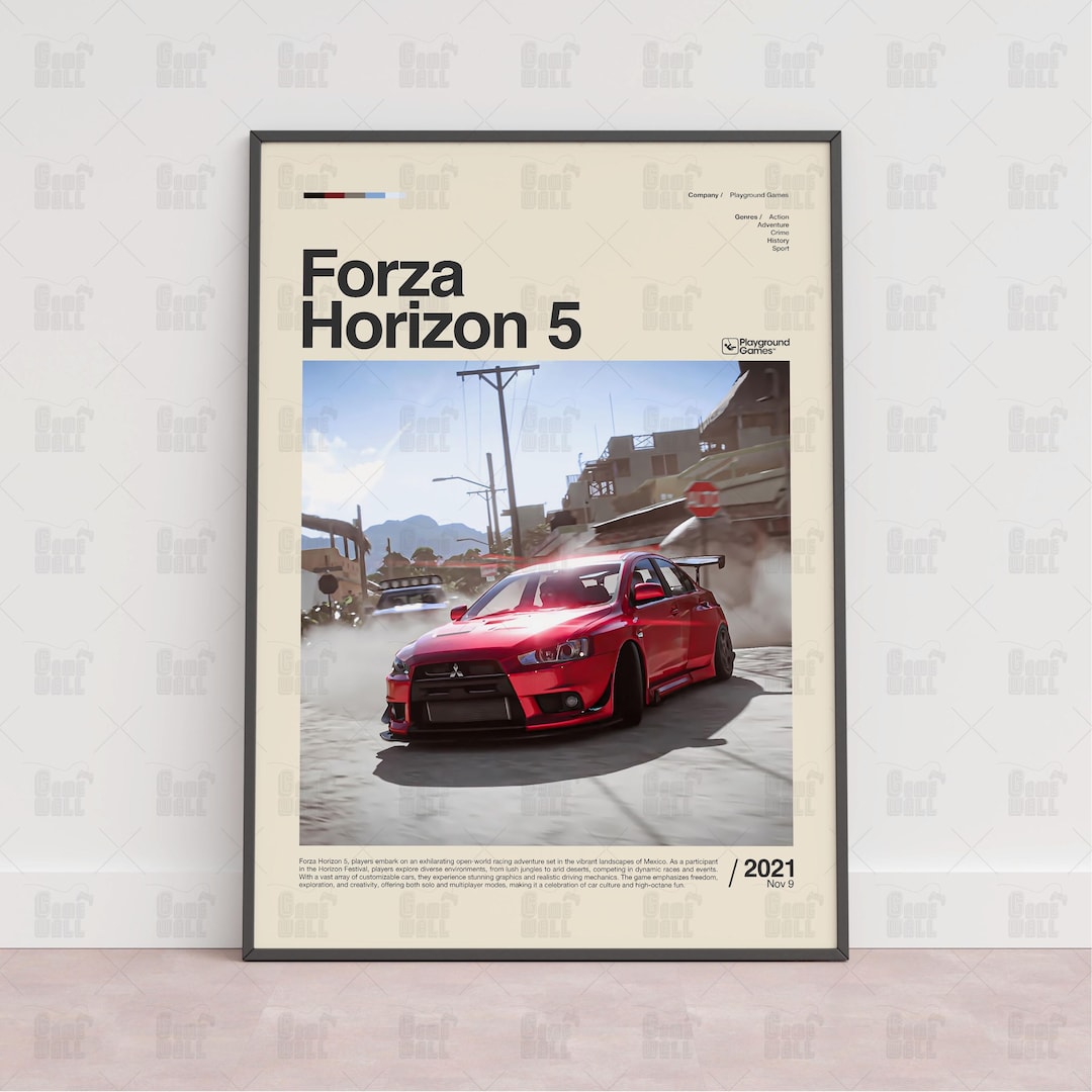 Forza Horizon 5 Poster, Gaming Room Poster, Gaming Wall Poster, Gaming ...
