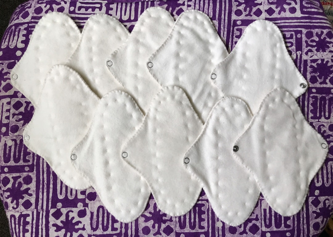 Ten Count 100% Organic Cotton Cloth Menstrual Pads for - Etsy