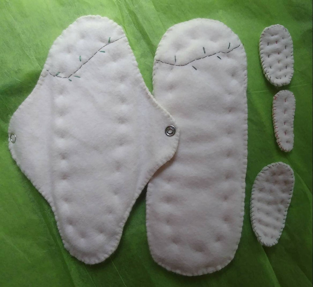 Organic Cotton Cloth Menstrual Pads 3 Free Interlabial Pads - Etsy