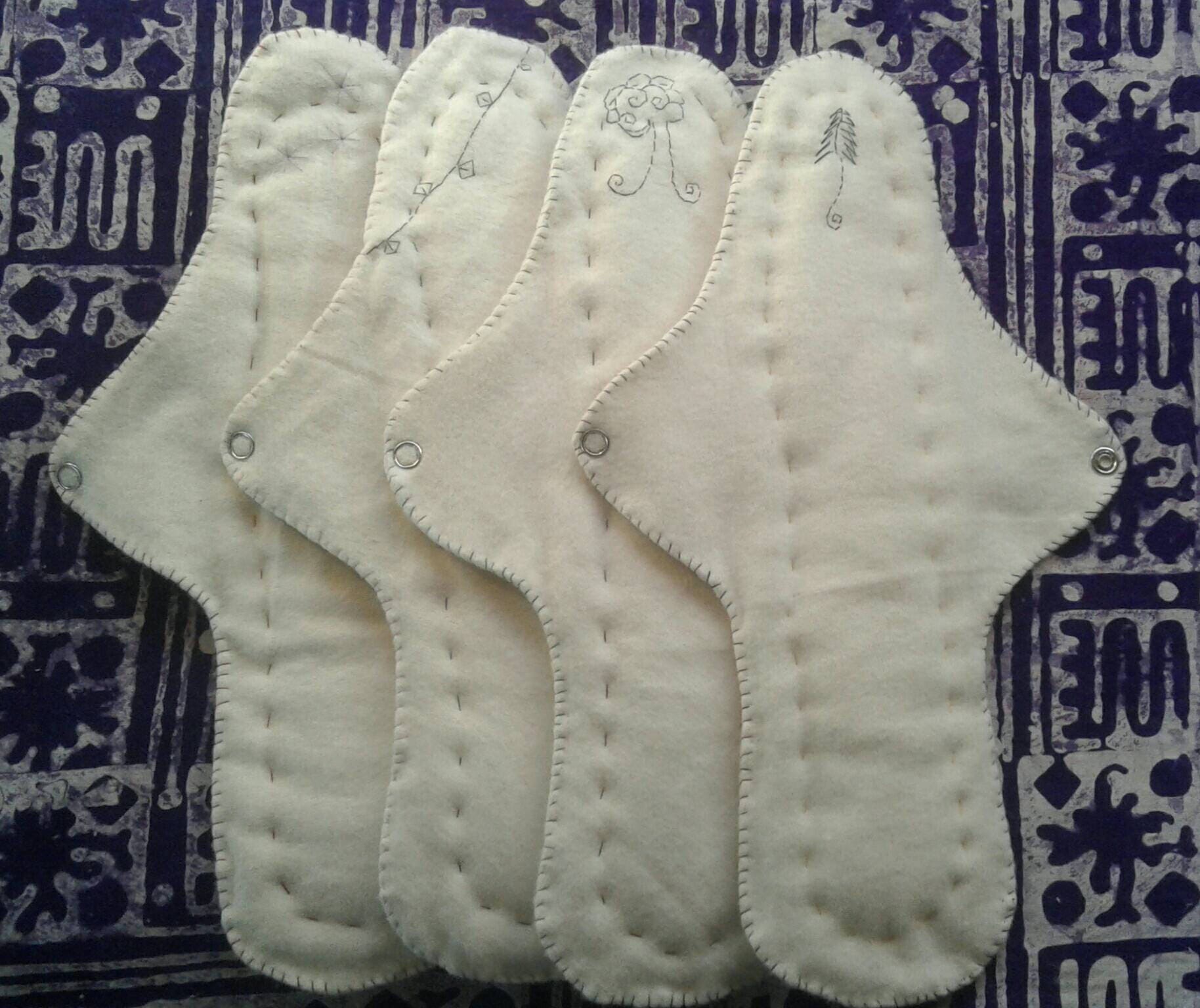 100% Organic Cotton Cloth Menstrual pads Heavy duty for heavy | Etsy