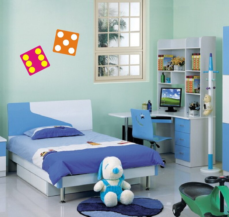 Dice Table Game Vinyl Wall Decal Set of 2 Stickers - Etsy