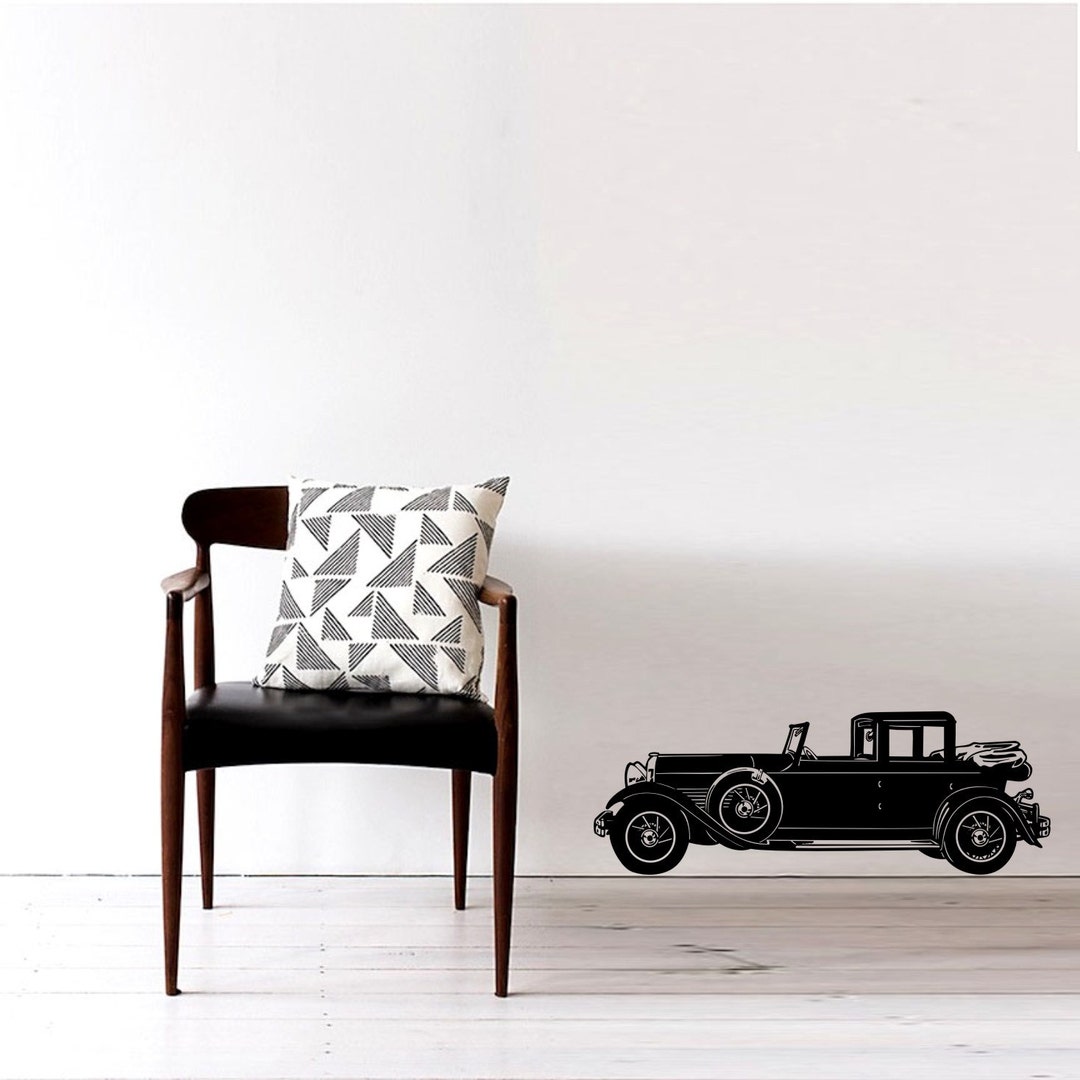 Antique Car Automobile Vintage Vinyl Wall Decal Sticker - Etsy