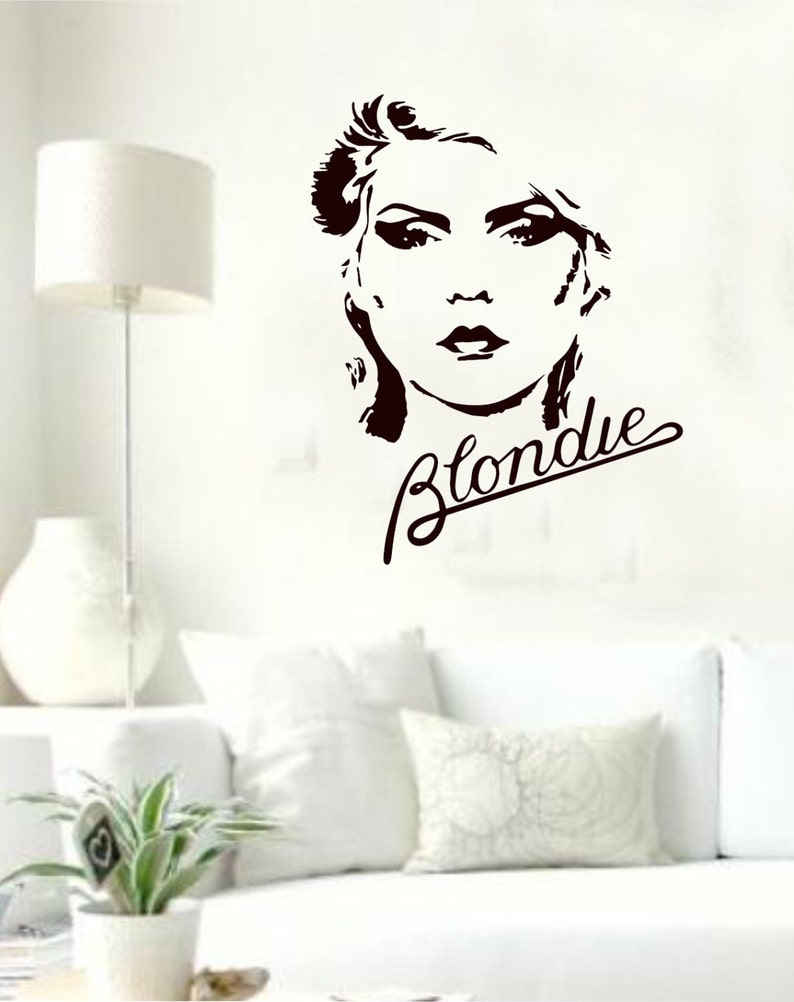 Blondie Band Vinyl Wall Decal Debbie Harry Art Decor - Etsy