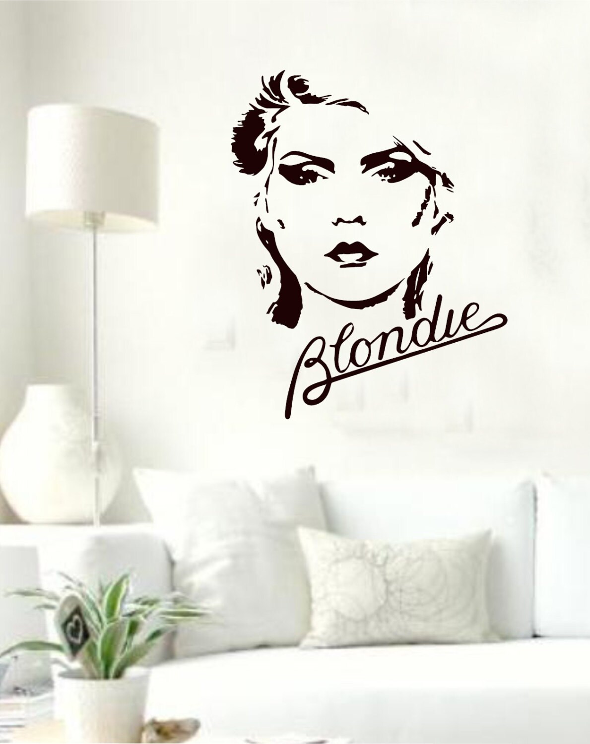 Blondie Band Vinyl Wall Decal Debbie Harry Art Decor - Etsy