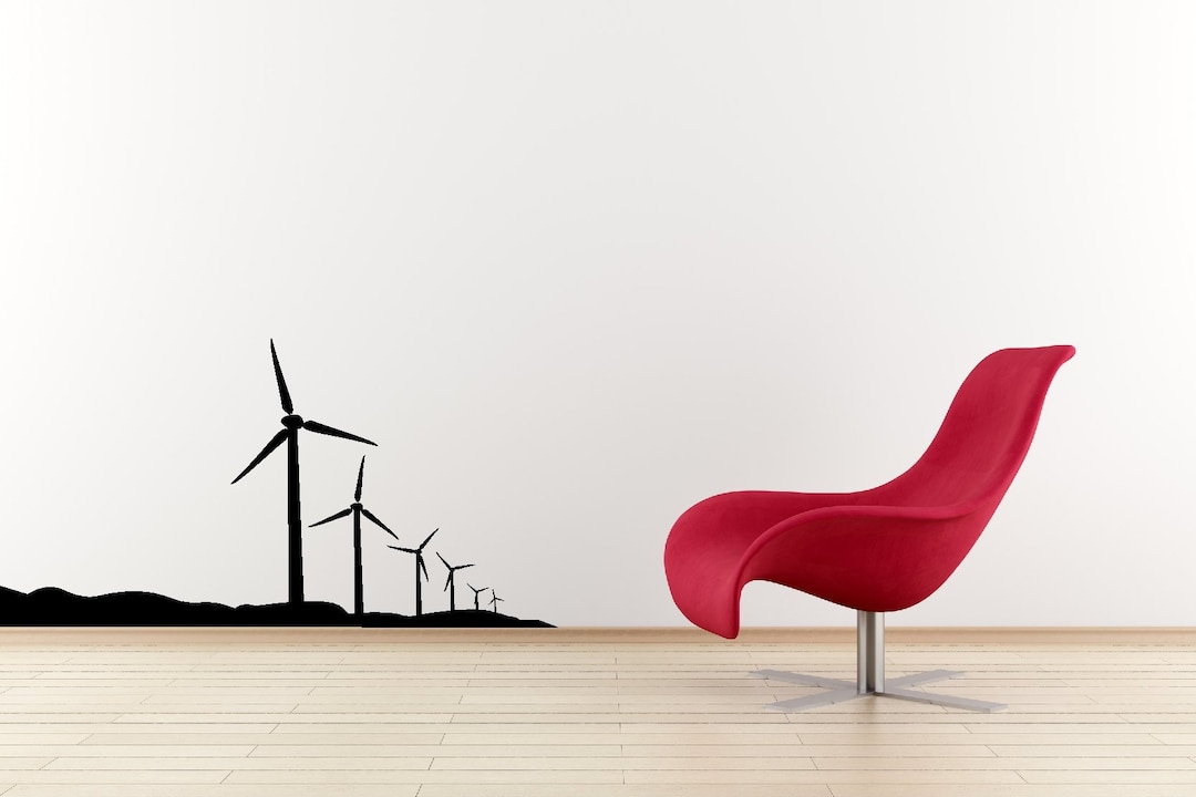 Wind Turbine Electricity Generator Windmill Wall Vinyl Decal - Etsy