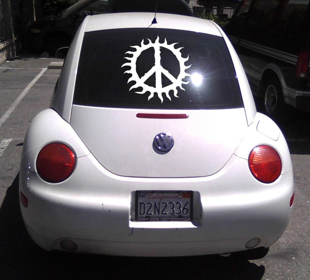 Peace Symbol Vinyl Wall Decal Car Window Home Art Sticker 60s Hippies