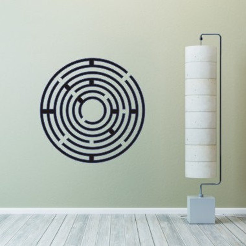 Ancient Labyrint Wall Decal 1 Path Pattern Vinyl Sticker - Etsy