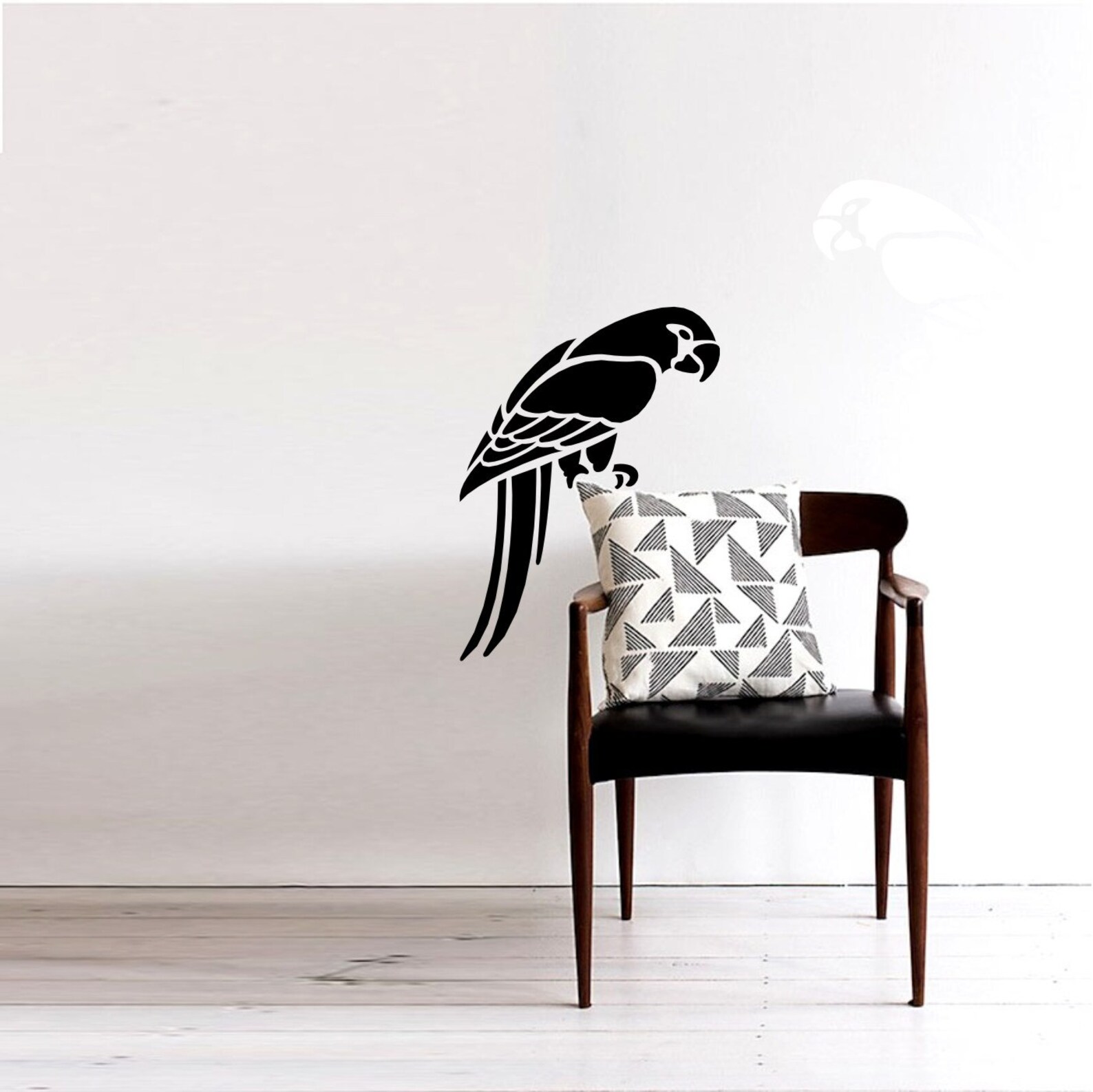 Macaw Tropical Parrot Bird Vinyl Wall Decal Adhesive Removable - Etsy