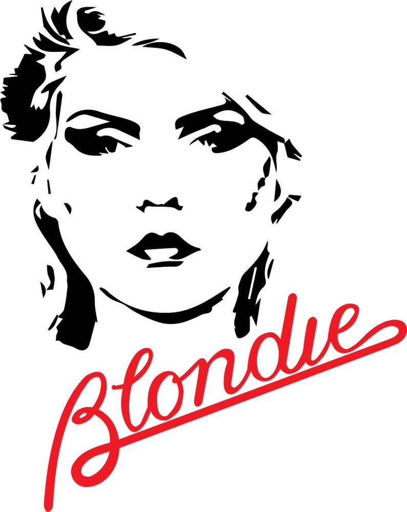 Blondie Band Vinyl Wall Decal Debbie Harry Art Decor - Etsy