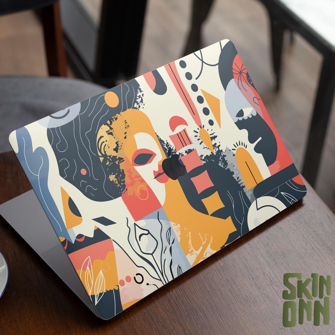 Unique Abstract Art Laptop Skin - Stylish Protective Decal - Expressive ...