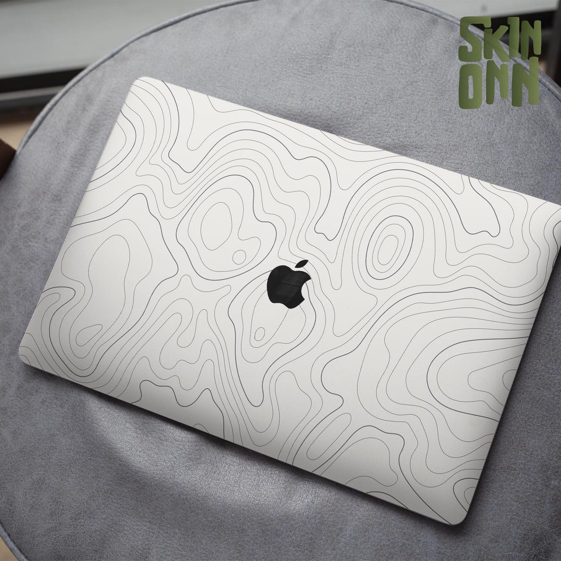Premium Topographic MacBook Skin - Stylish Protective Cover for MacBook ...