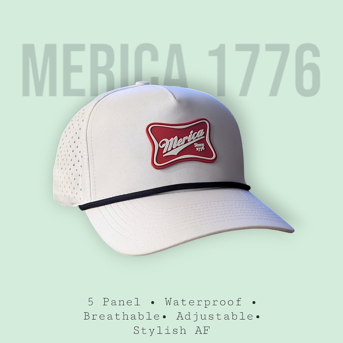MERICA 1776 Waterproof Golf Hat - Etsy