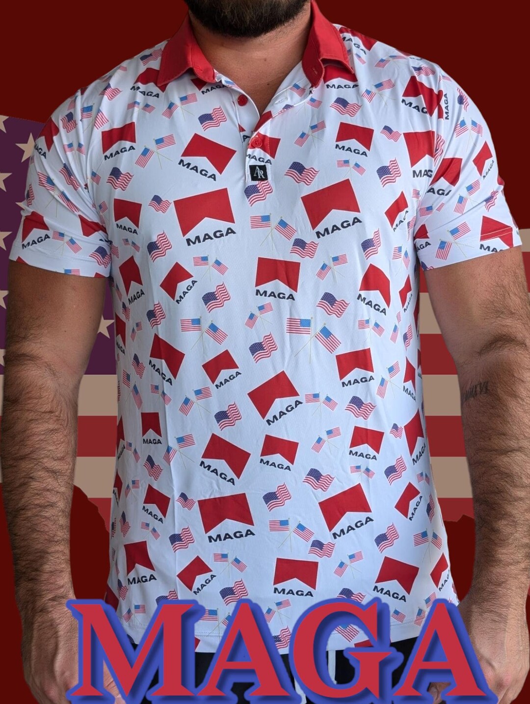 MAGA Golf Polo - Etsy
