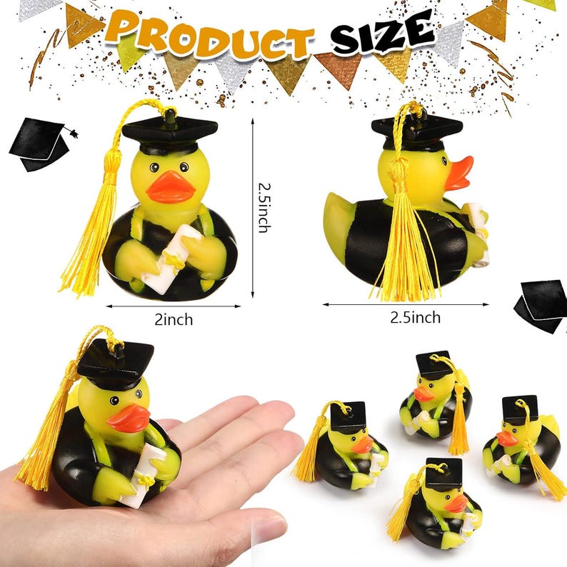 Graduation Rubber Duck – 10-pack – Class of Fun! | Party Favors ...