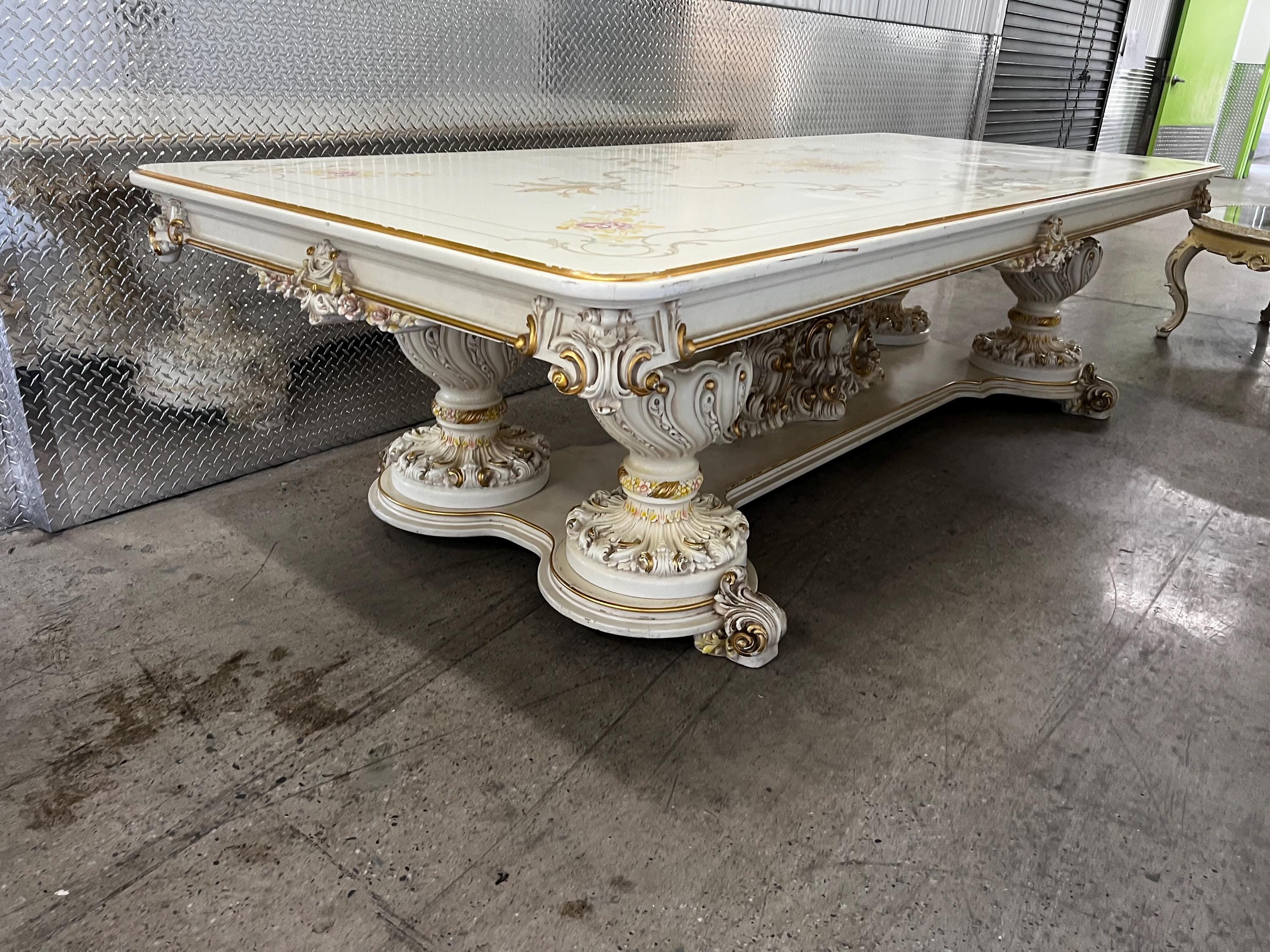 SILIK Italian Dining Table Only Italy Rococo Baroque - Etsy