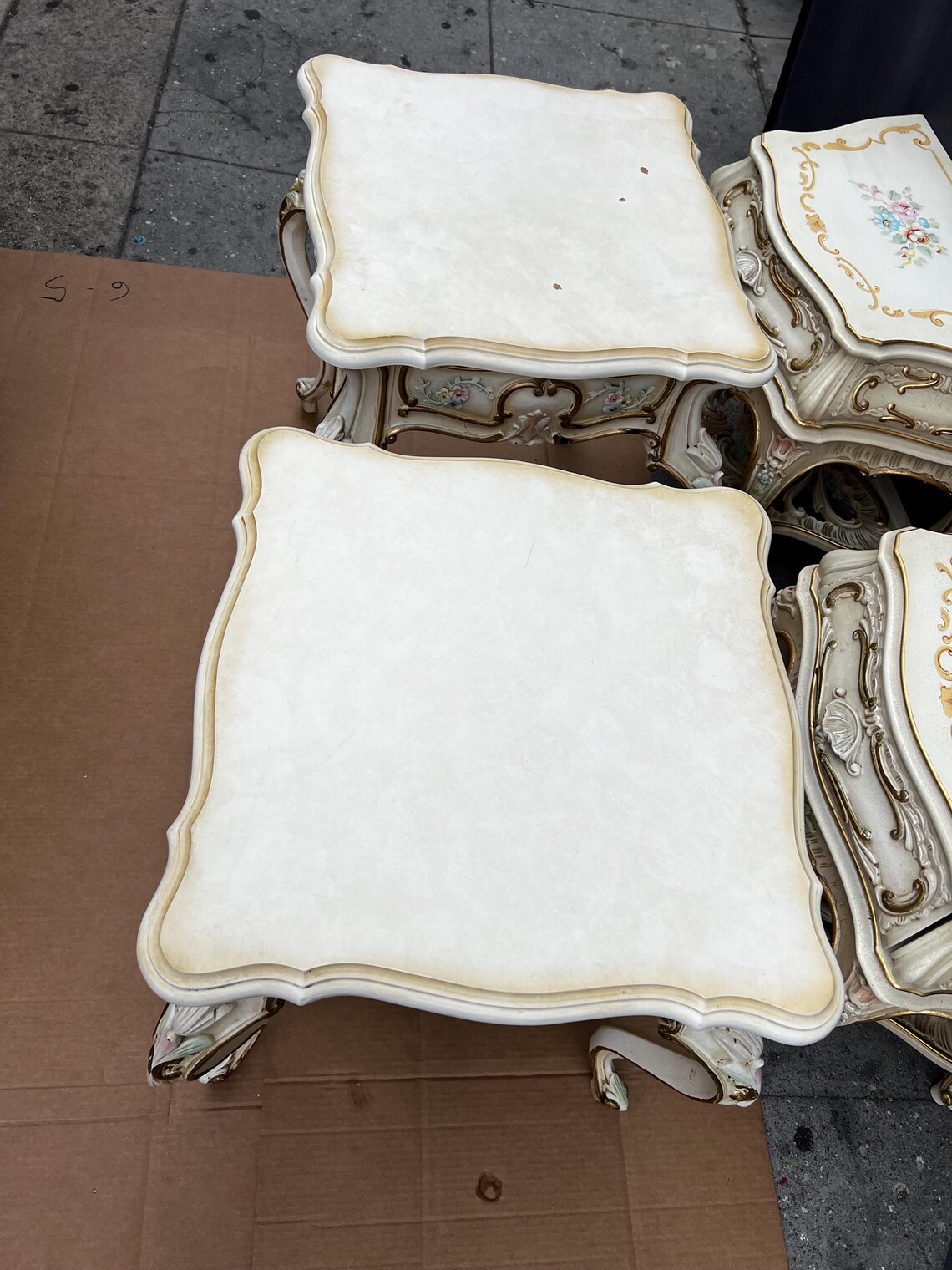 SOLD ! Unique Vintage Side Table for Bedroom , Living Room Italy (price ...