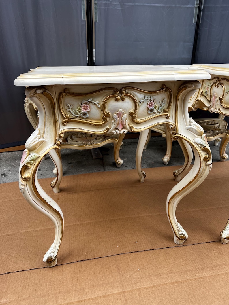 SOLD ! Unique Vintage Side Table for Bedroom , Living Room Italy (price ...