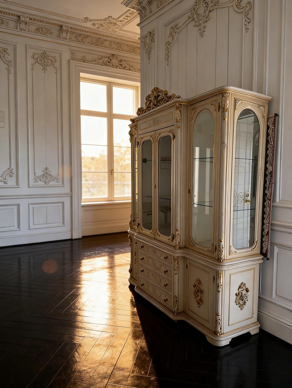 Vintage Italian Show Case China Hutch Display Cabinet Italy - Etsy
