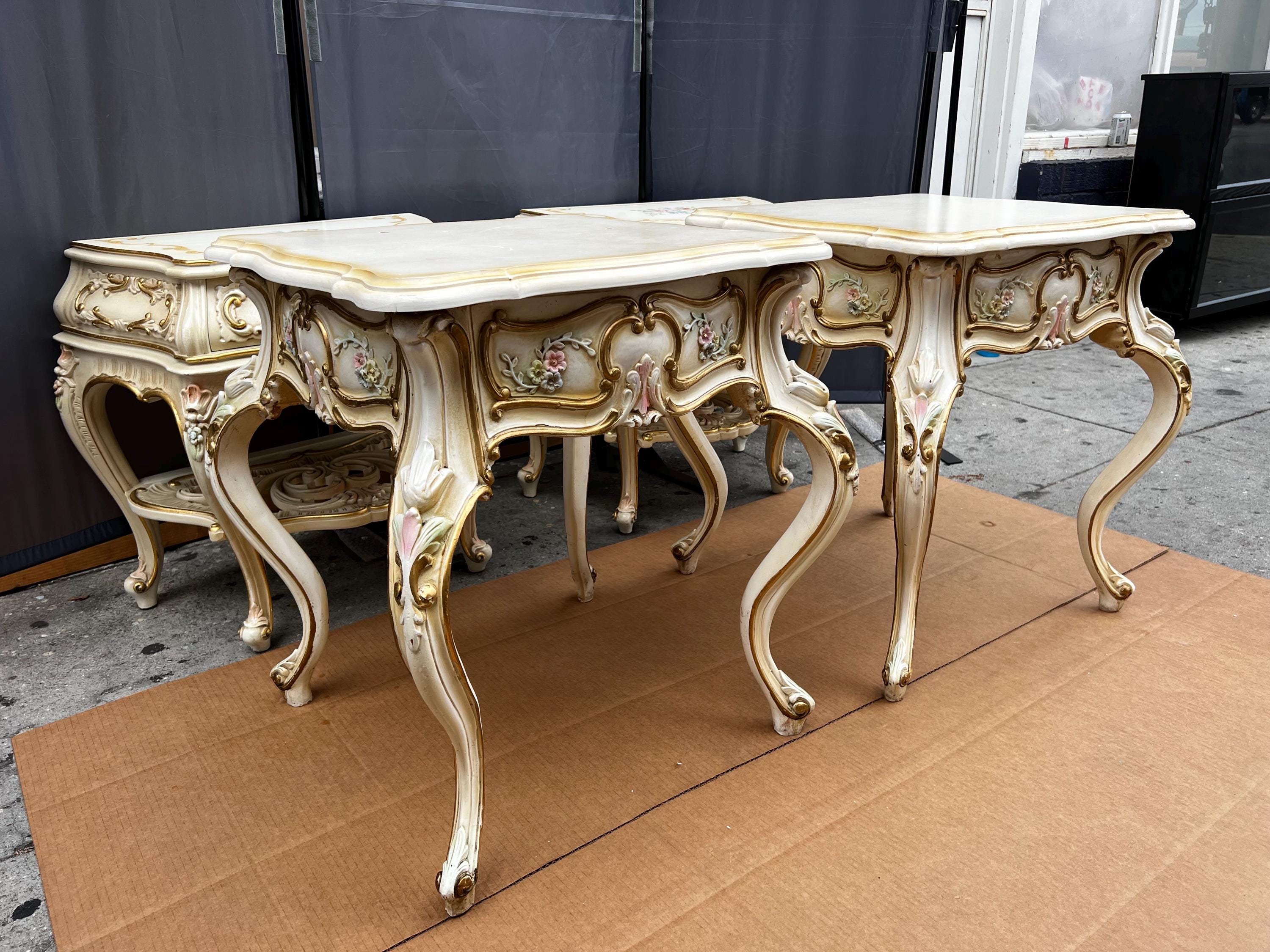 SOLD ! Unique Vintage Side Table for Bedroom , Living Room Italy (price ...