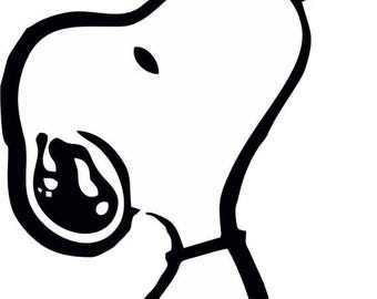 Snoopy Skating Vinyl Transfer Sticker Decal - Etsy