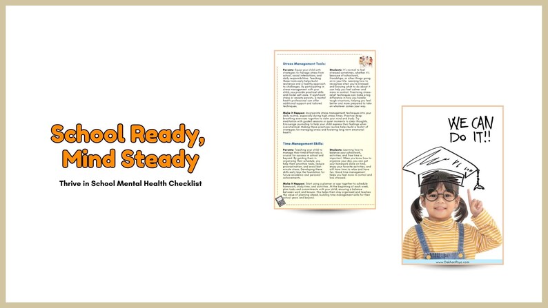 Thrive in School Mental Health Checklist - Middle School - Etsy