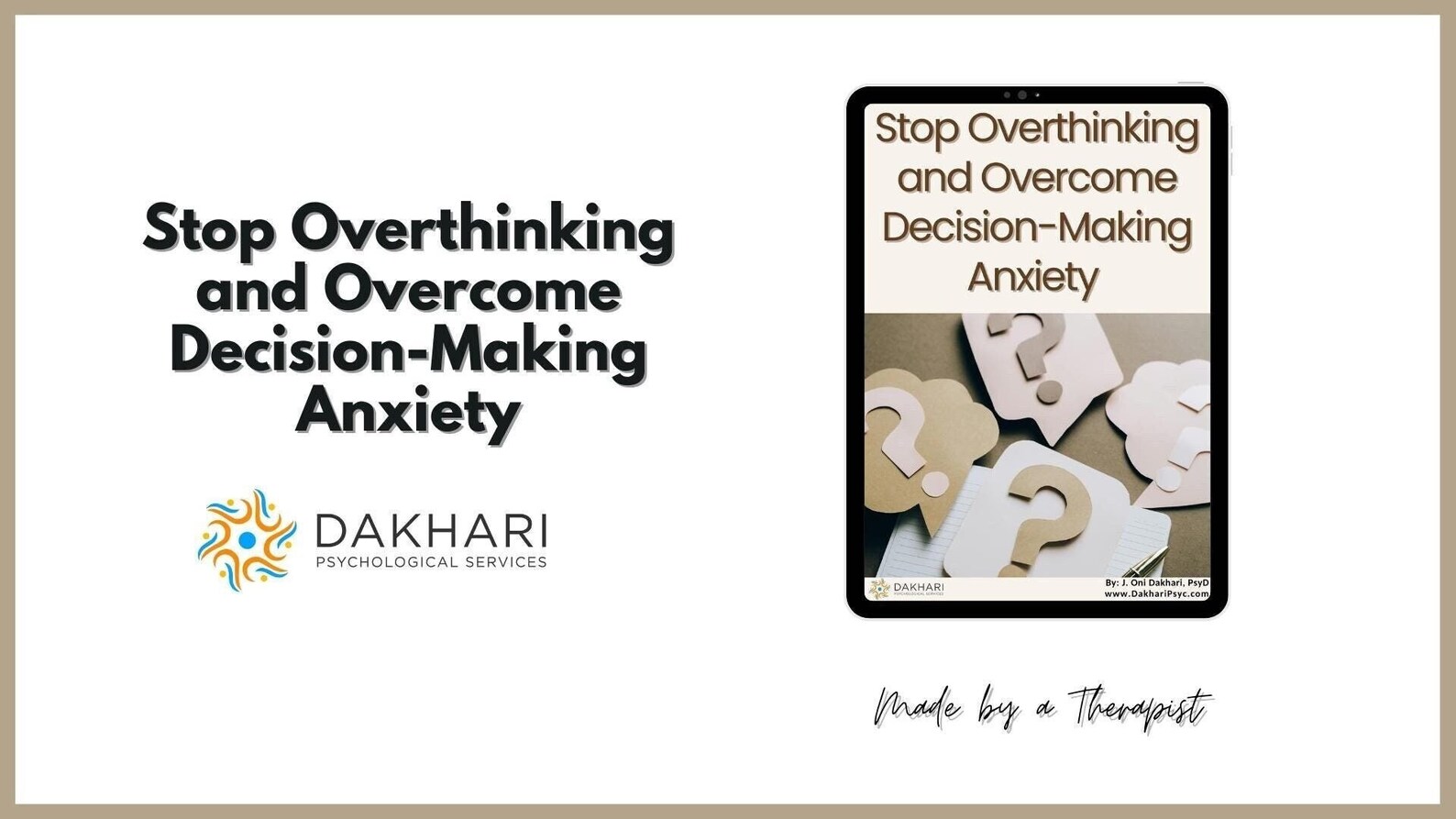 Stop Overthinking and Overcome Decision-making Anxiety - Etsy