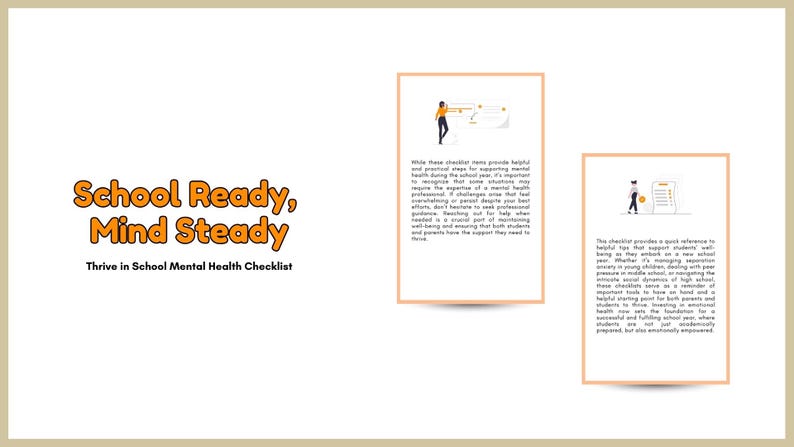 Thrive in School Mental Health Checklist - High School - Etsy