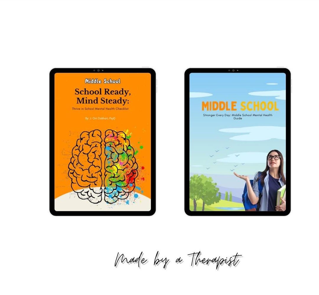 Thrive in School Mental Health Checklist - Middle School - Etsy