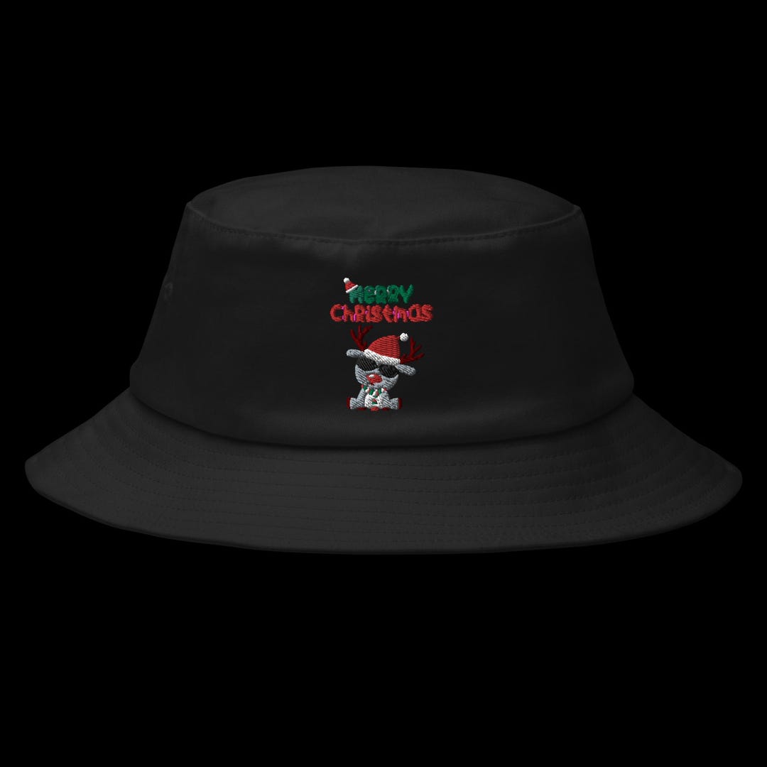 Christmas Bucket Hat Festive Holiday Fisherman Hat With Christmas Print ...