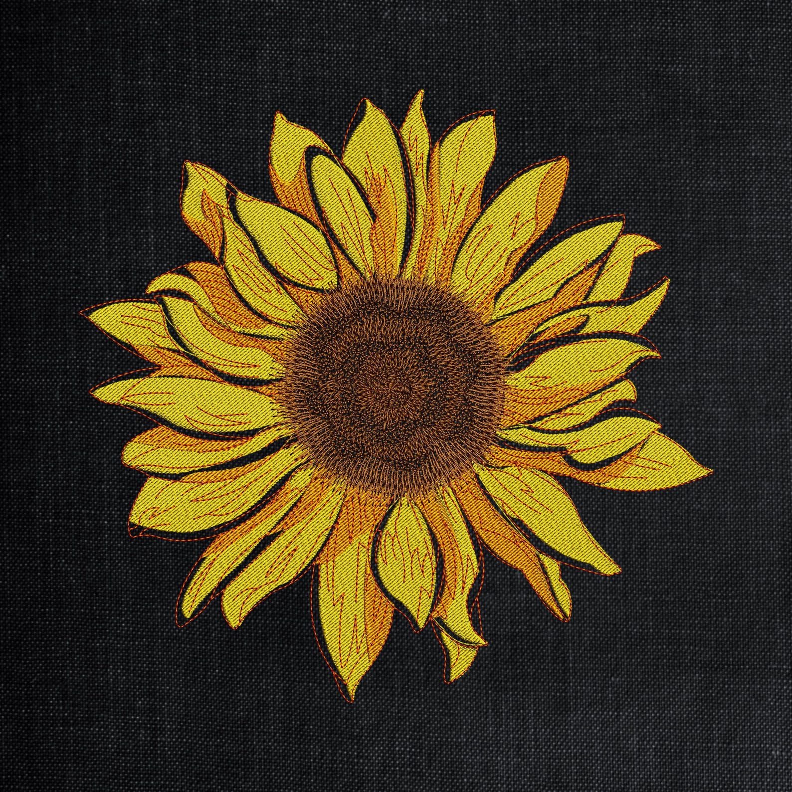 Sunflower Machine Embroidery Designs, Summer Flower PES DST Files - Etsy