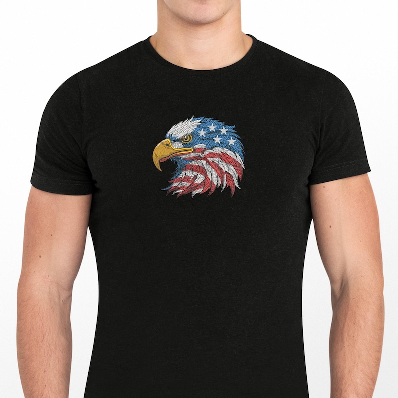 American Eagle Machine Embroidery Design, Patriotic 4th of July PES DST ...