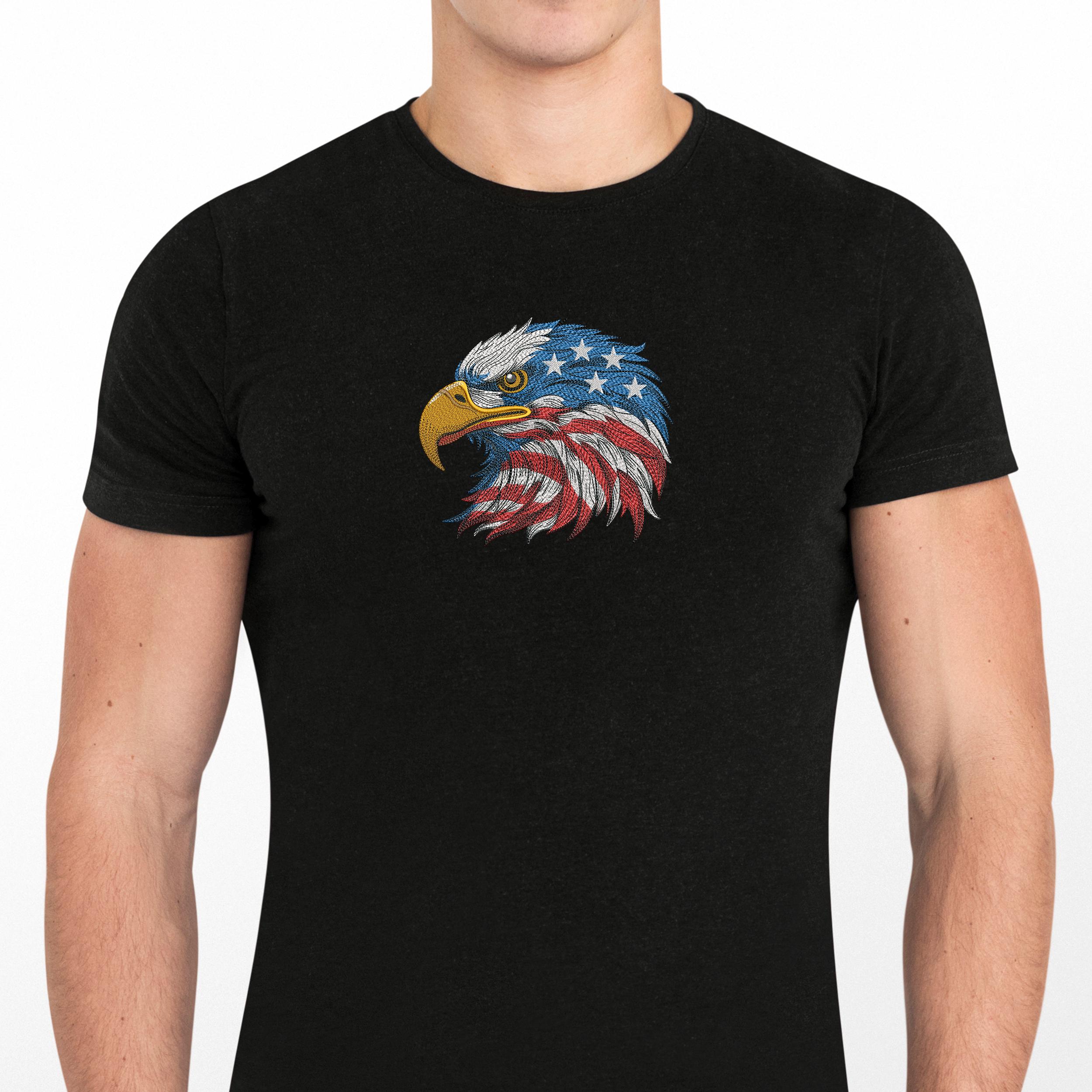 American Eagle Machine Embroidery Design, Patriotic 4th of July PES DST ...