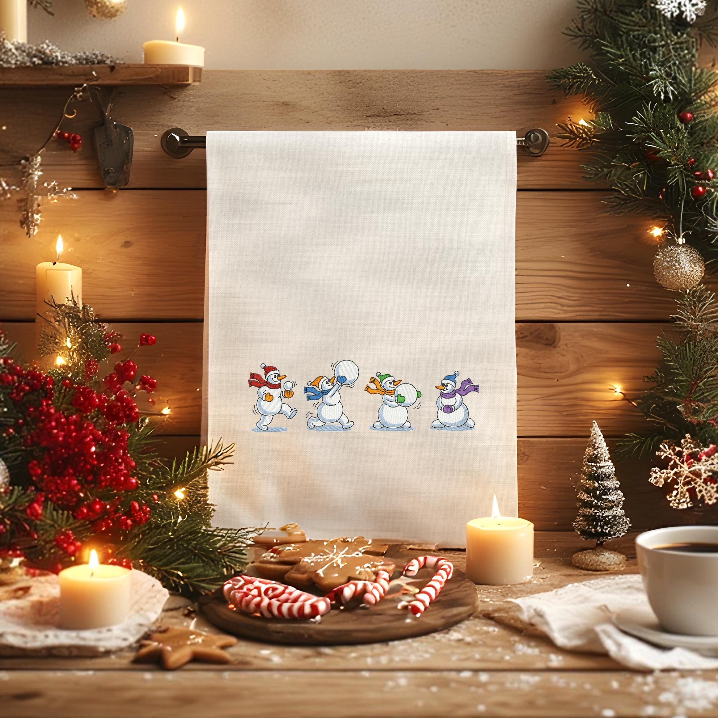 Christmas Snowmen Machine Embroidery Designs, Holiday Winter PES JEF ...