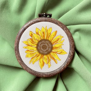 Sunflower Machine Embroidery Designs, Summer Flower Machine Embroidery ...