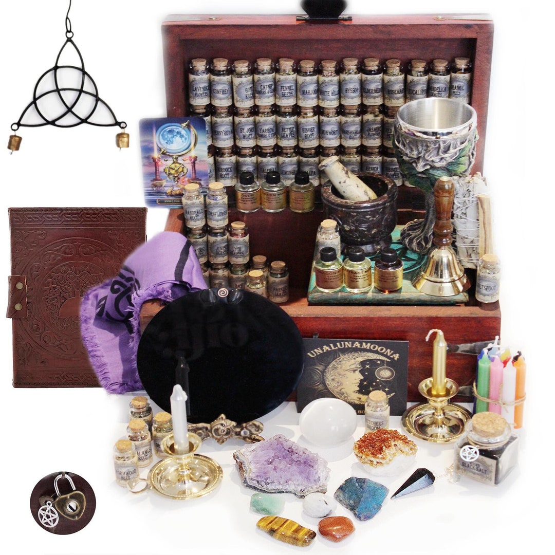 Witch Kit Witchcraft Kit Beginner Witch Kit Wiccan Supplies Box Wiccan ...