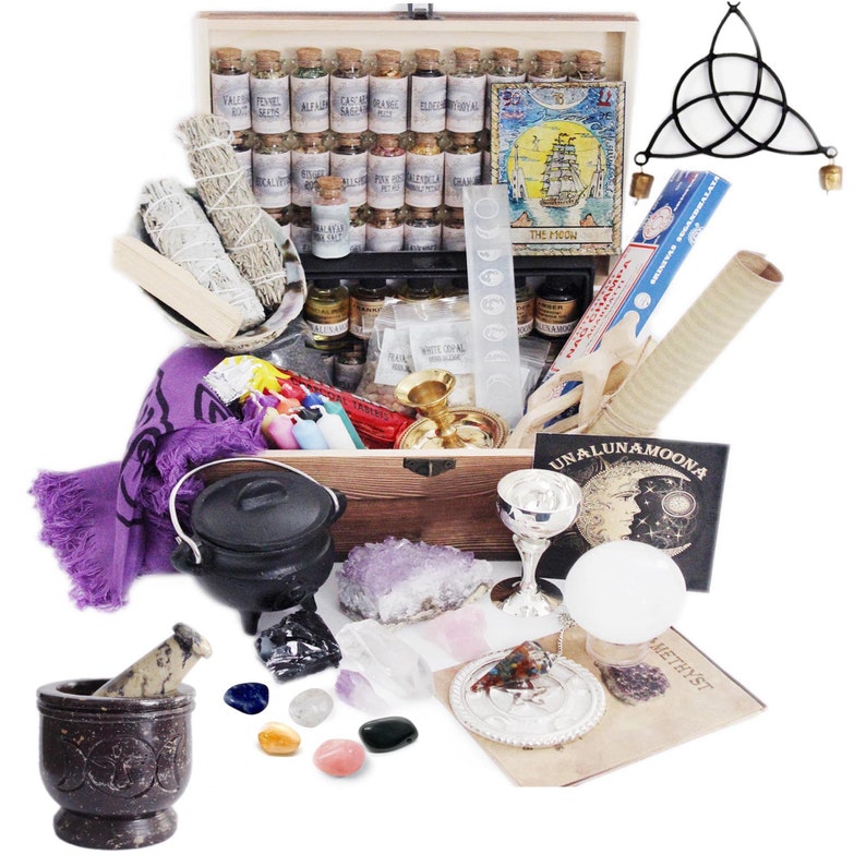 Witch Kit Witchcraft Kit Beginner Witch Kit Wiccan - Etsy