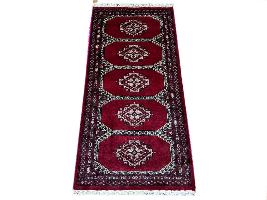 2x4 Red Color Bokhara Rug - 0.60x1.20 Rug - Small Rug - Wool Rug ...