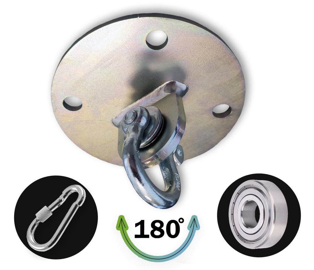 Ceiling Mount With Bearing Hook for Swing, Hanging Chair, Etc ...