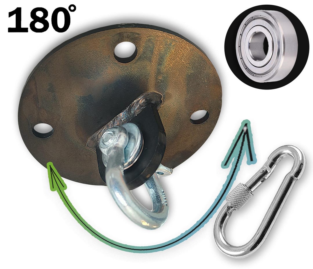 Ceiling Mount With Bearing – Hook for Swing, Hanging Chair, Etc ...