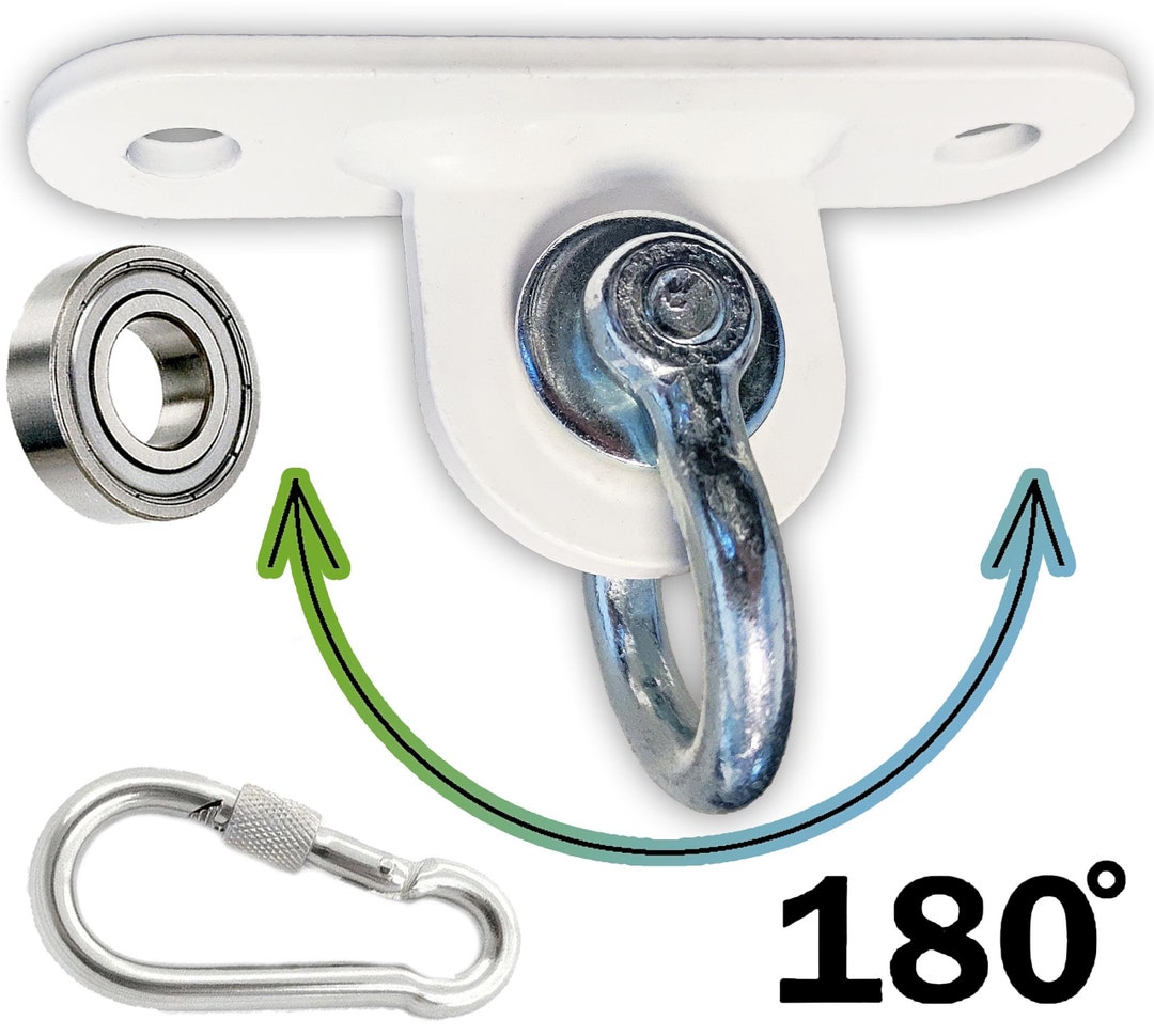 White Swing Mount, Ceiling Bracket With Bearing, Shackle Hook, Heavy ...