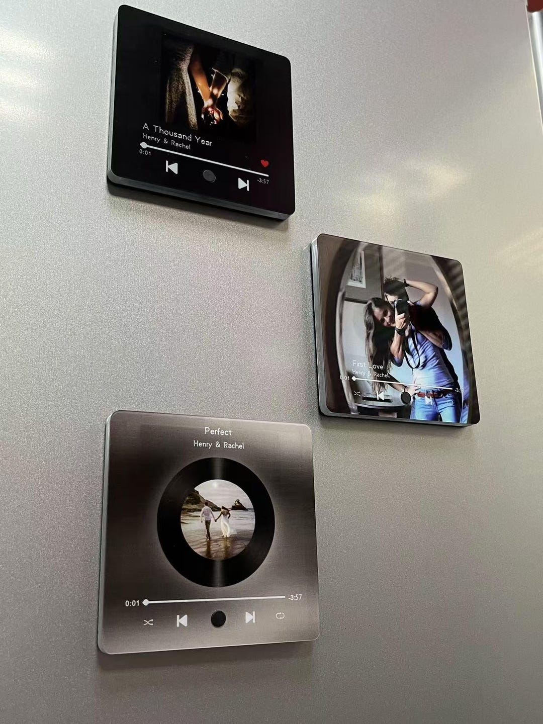 Personalized Music Fridge Magnet | Photo & Music Refrigerator Magnet ...