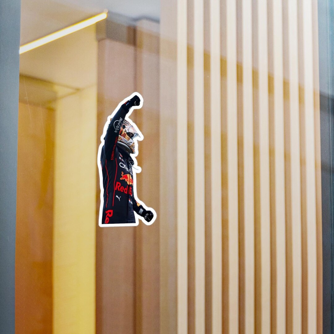 Max Verstappen Sticker, Red Bull Fan Gift, Formula 1 Vinyl Decal ...
