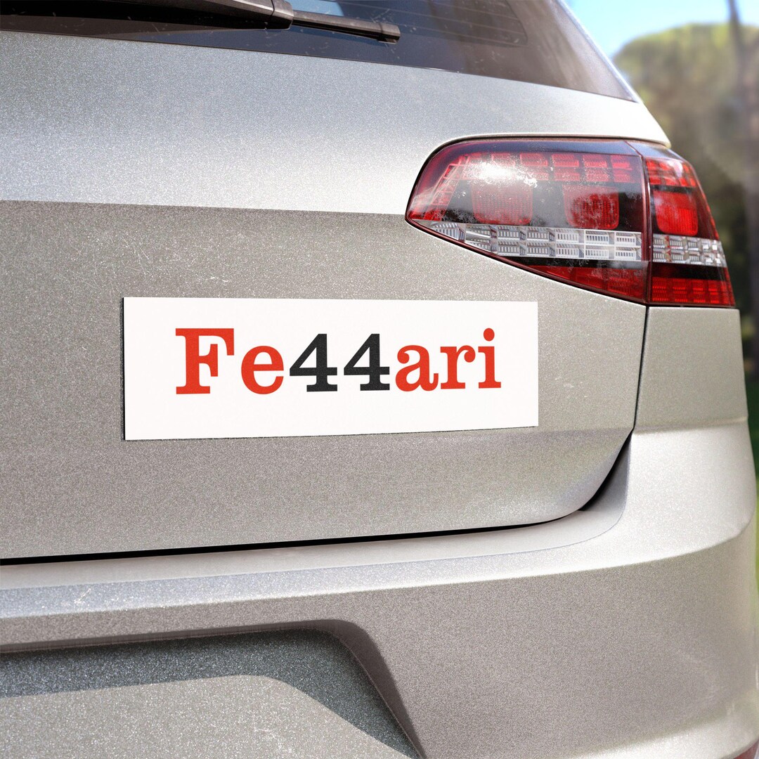 Lewis Hamilton Ferrari Car Magnet, F1 Bumper Sticker, Auto Decor ...