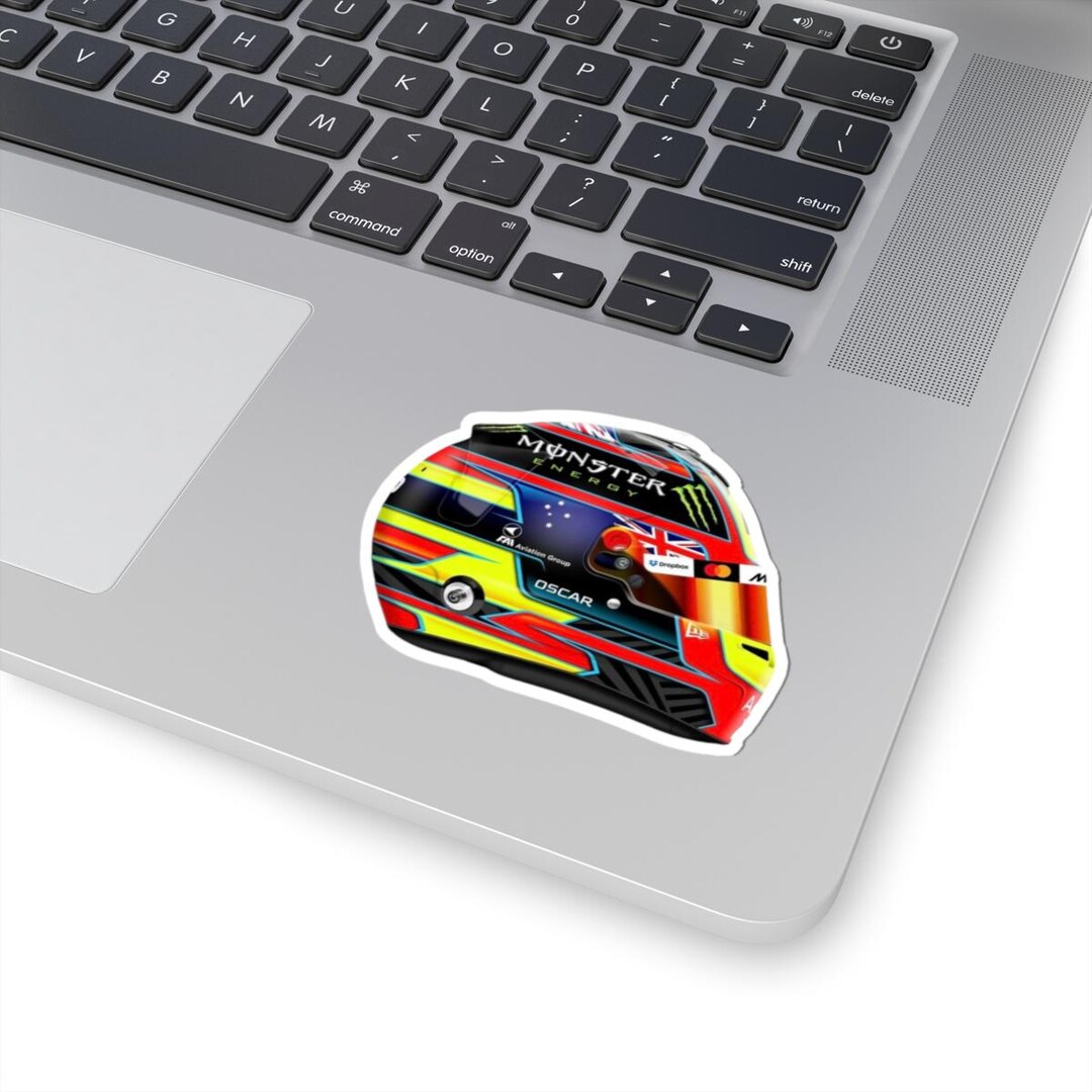 Oscar Piastri Mclaren F1 Helmet Sticker, Formula 1 Fan Gift, Motorsport ...