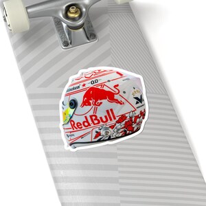 Max Verstappen Red Bull Helmet Sticker, Formula 1 Fan Gift, F1 ...