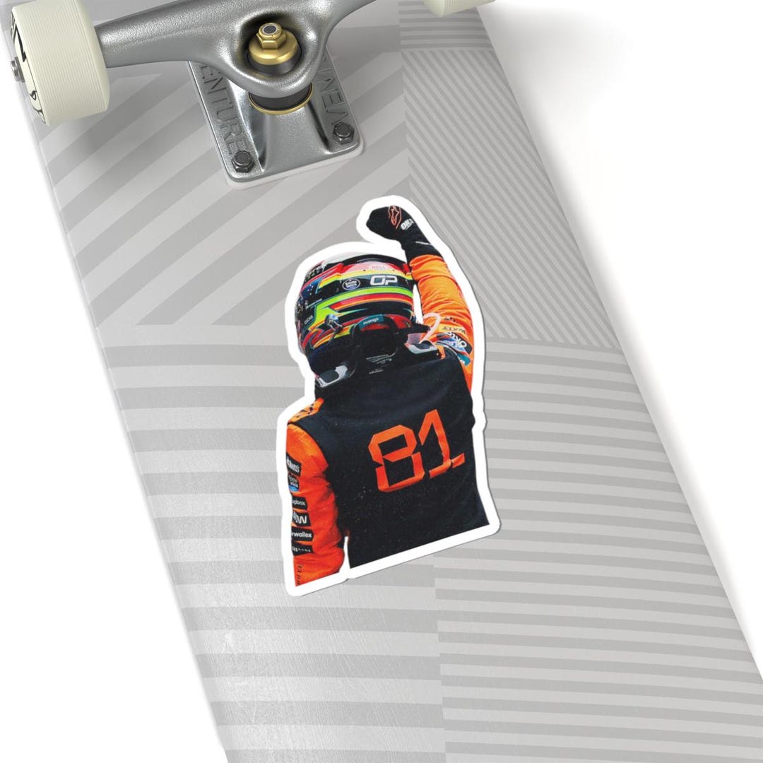 Oscar Piastri Mclaren F1 Sticker, Formula 1 Fan Gift, Motorsport Lover ...