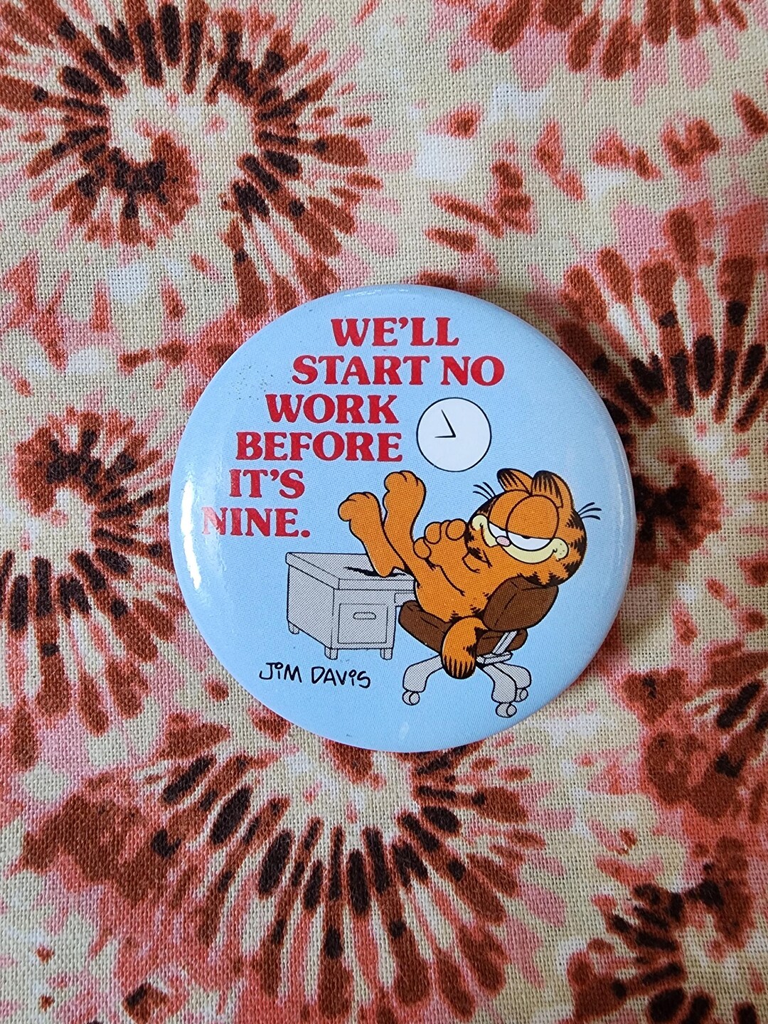 Vintage Garfield Button - Etsy