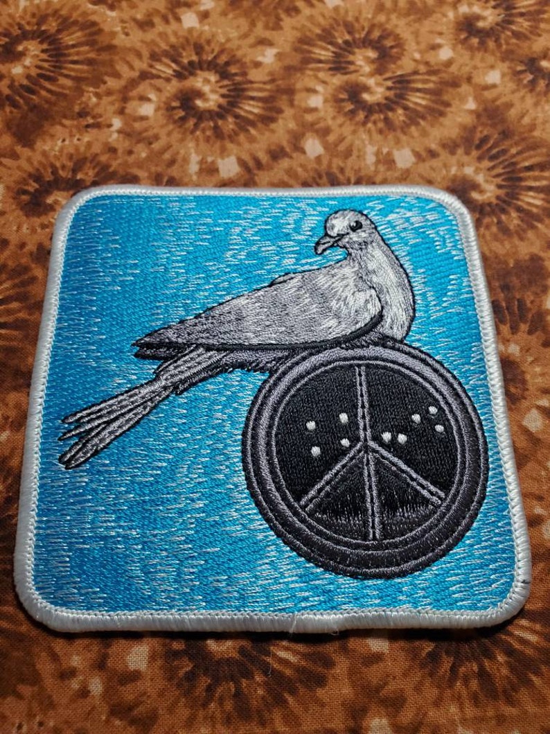 Vintage Peace Sign Patch Large - Etsy